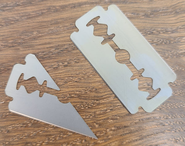 Mozart Solingen Brass FURRIER KNIFE BLADES Leather Fur Cutting - 100 p
